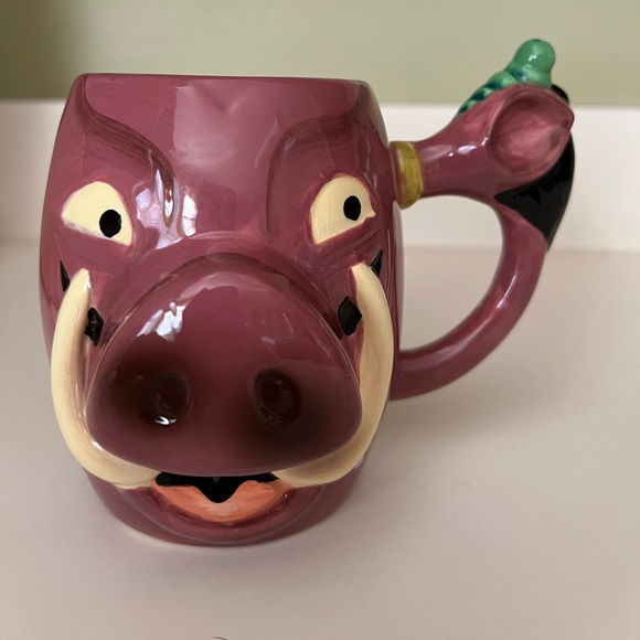 Disney | Dining | Pumbaa 3d Ceramic Mug | Poshmark